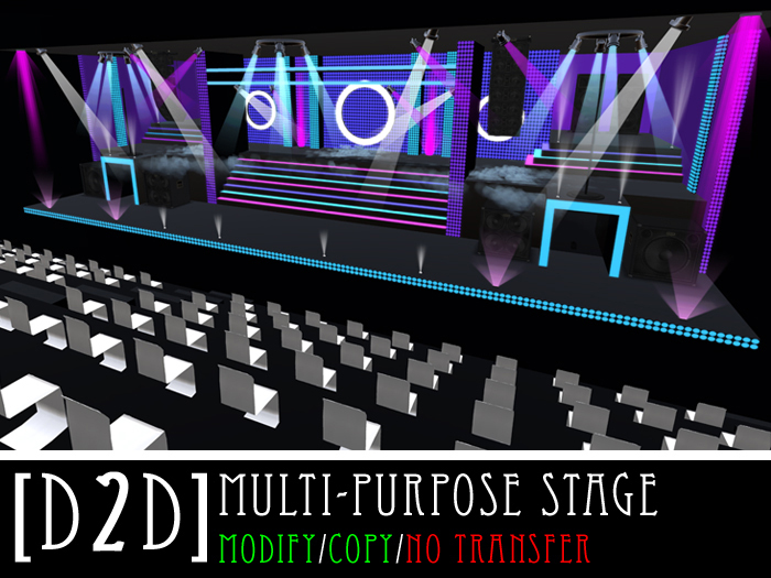 Second Life Marketplace - [D2D] - Multi-Purpose Stage [M/C]